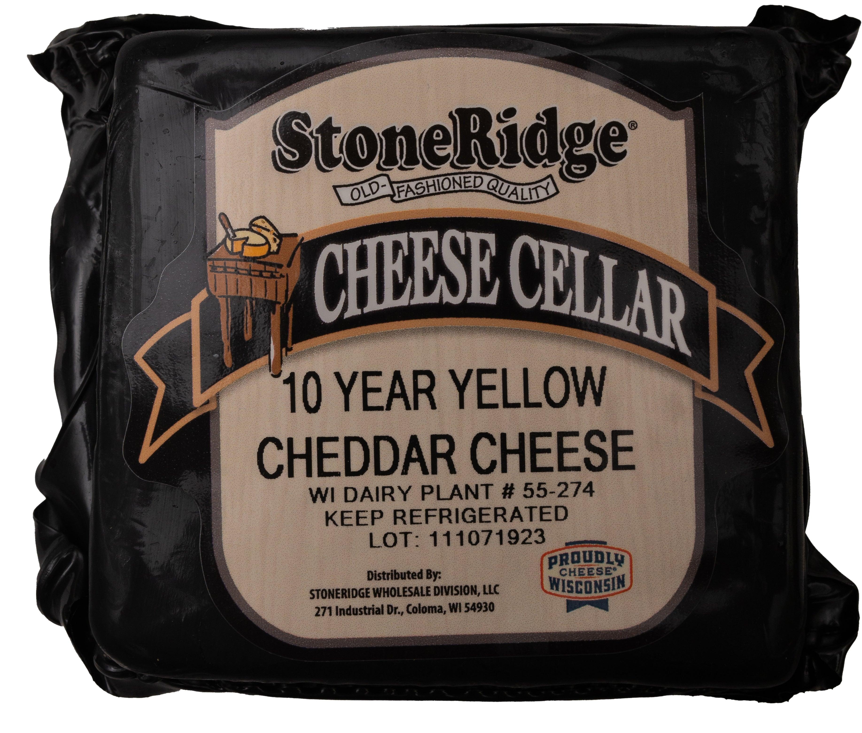 10 Year Yellow Cheddar Cheese | StoneRidge Meats & Cheeses