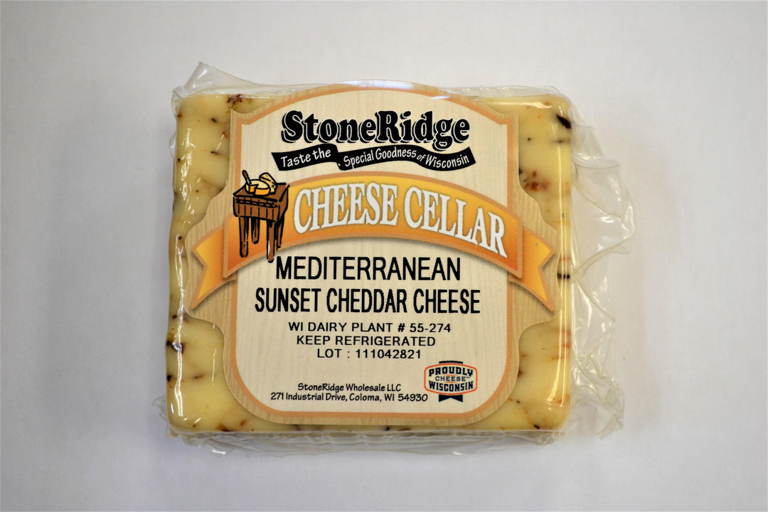 Mediterranean Sunset Cheddar - 8 Ounce Package